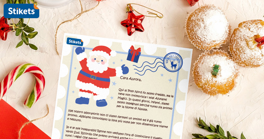 Cartolina di Babbo Natale - Stikets