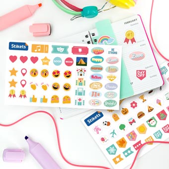 Adesivi per agenda con emoji - Stikets