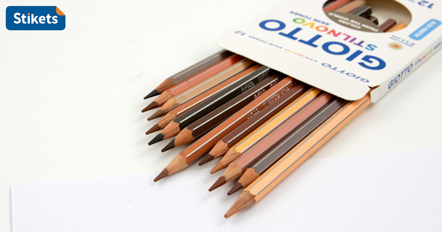 Matite colorate Giotto Stilnovo tonalità della pelle - Stikets